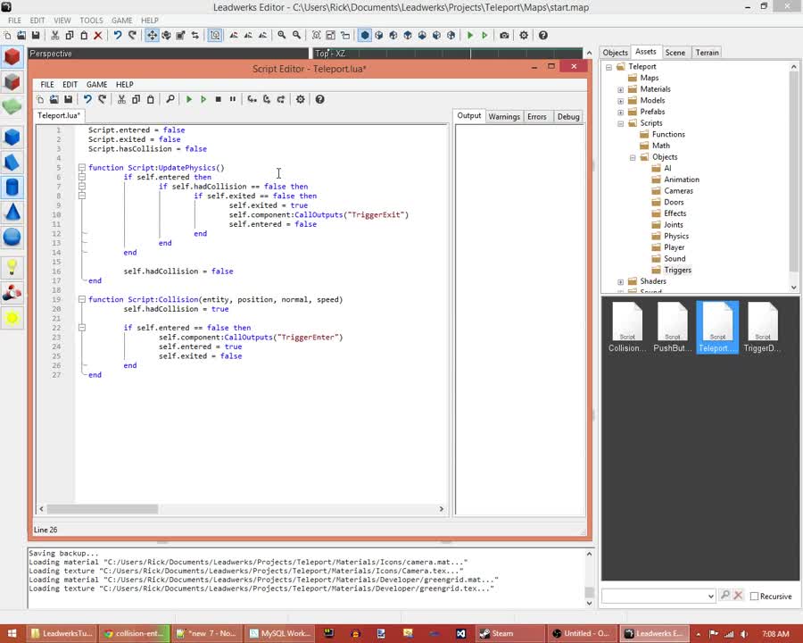 Teleport Tutorial By Rick Video Leadwerks Game Engine Indiedb