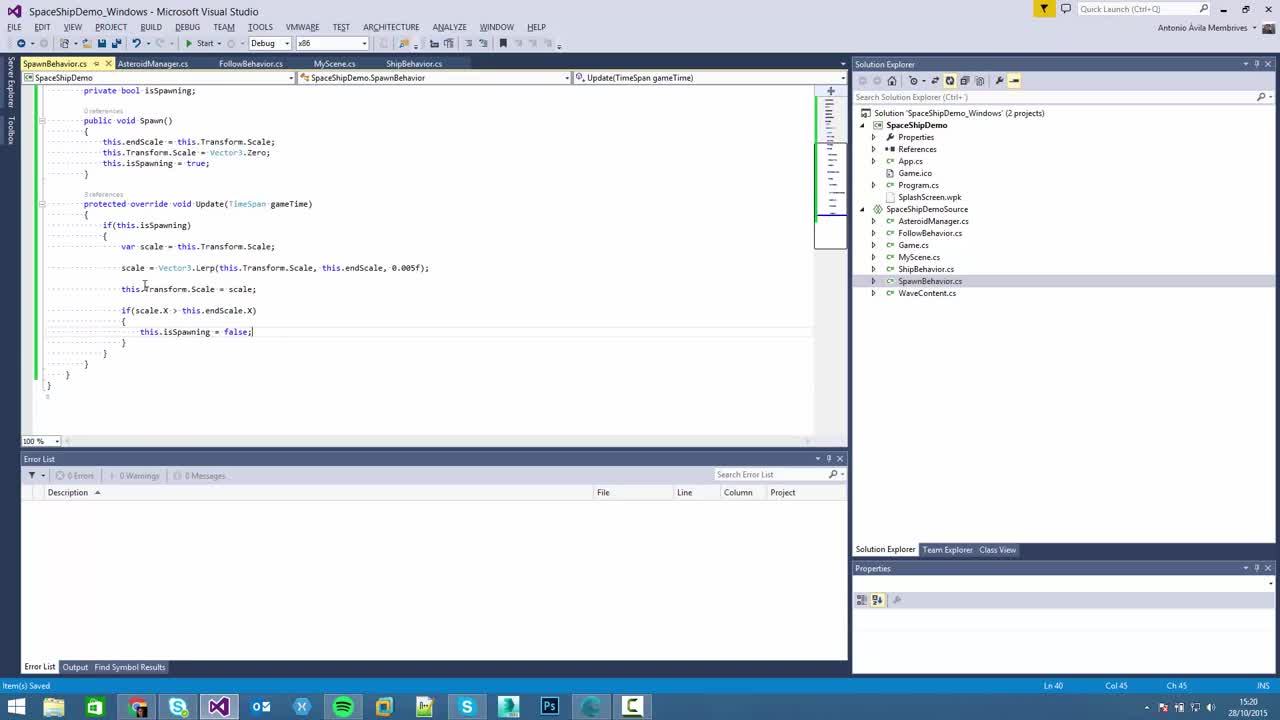 WaveEngine Series - Behaviors IV video - IndieDB
