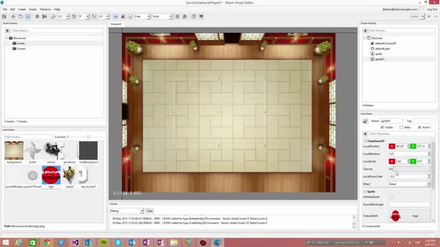 Developing 2d game with Wave Visual Editor 2.0 video - IndieDB