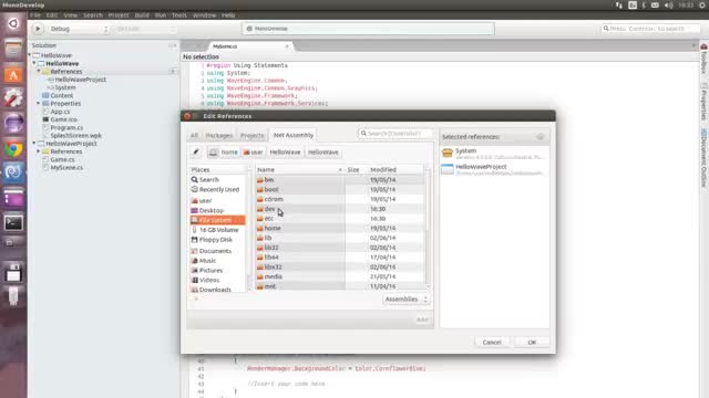 Getting started with WaveEngine on Linux video - ModDB