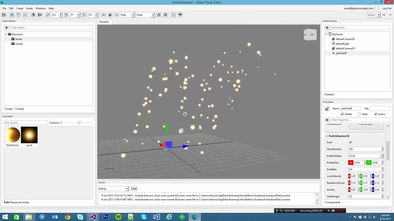 Particle Systems with Wave Visual Editor 2.0 video - ModDB