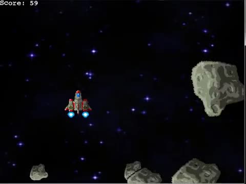 Spaceship game written with Ness-Engine: 100 lines video - IndieDB