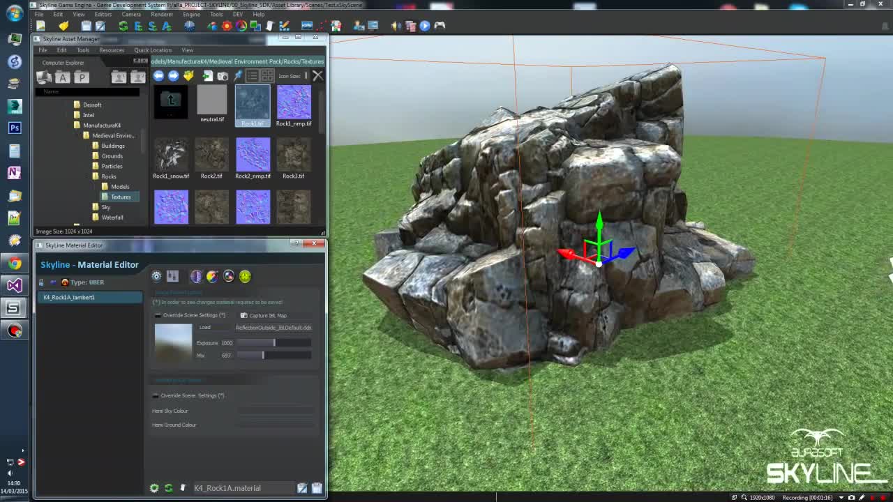 Skyline Rock Material Demo video - ModDB