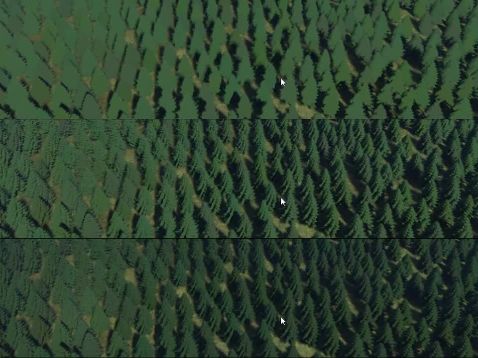 Real-time planet rendering VIII: forests (video of Eurographics 2012 paper) - Proland - IndieDB