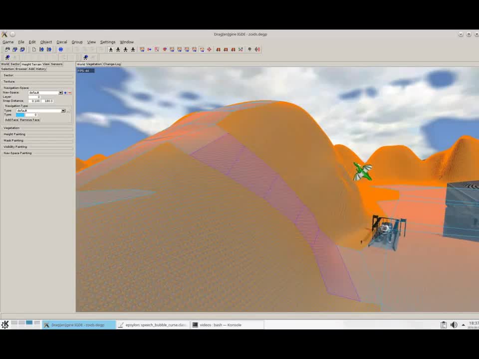 Height Terrain Navigation Space video - Drag[en]gine - Indie DB