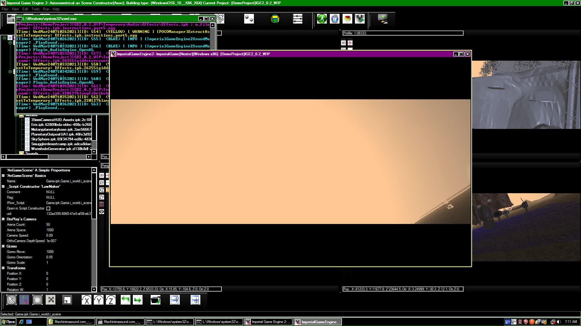 [DemoProject]IGE2_0.2b_WIP video - Imperial Game Engine 2 - ModDB