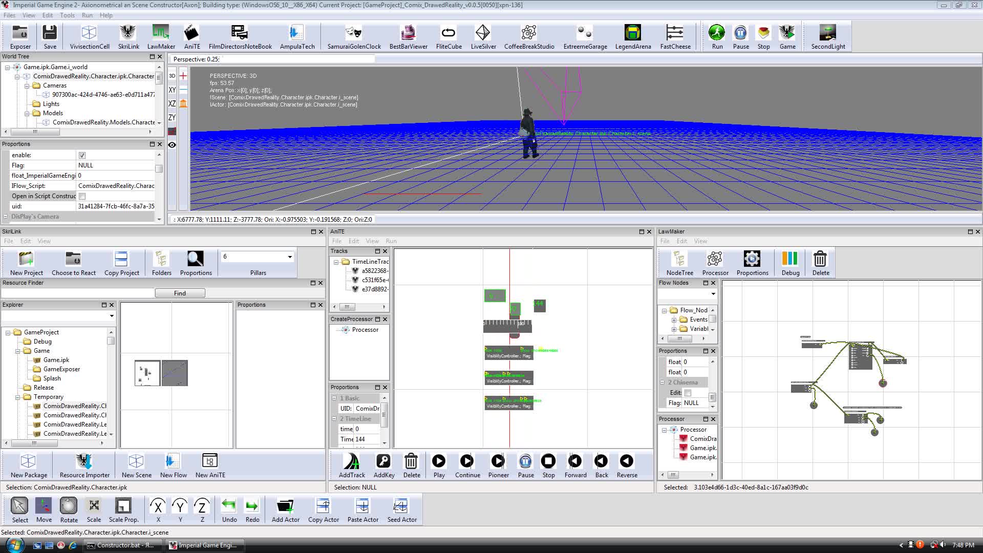 Imperial Game Engine 2 v44.6[7258]- Planar Character Animation; video ...