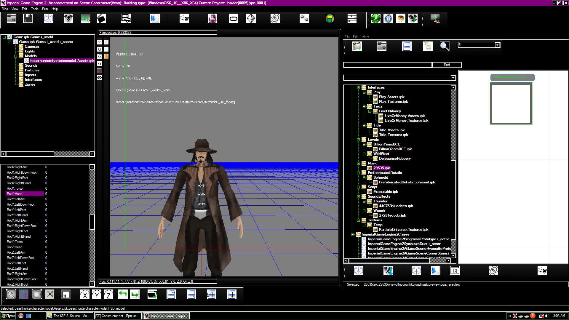 Imperial Game Engine 2 v47.1[7414] Skeleton+Ragdoll Fetching; video - ModDB