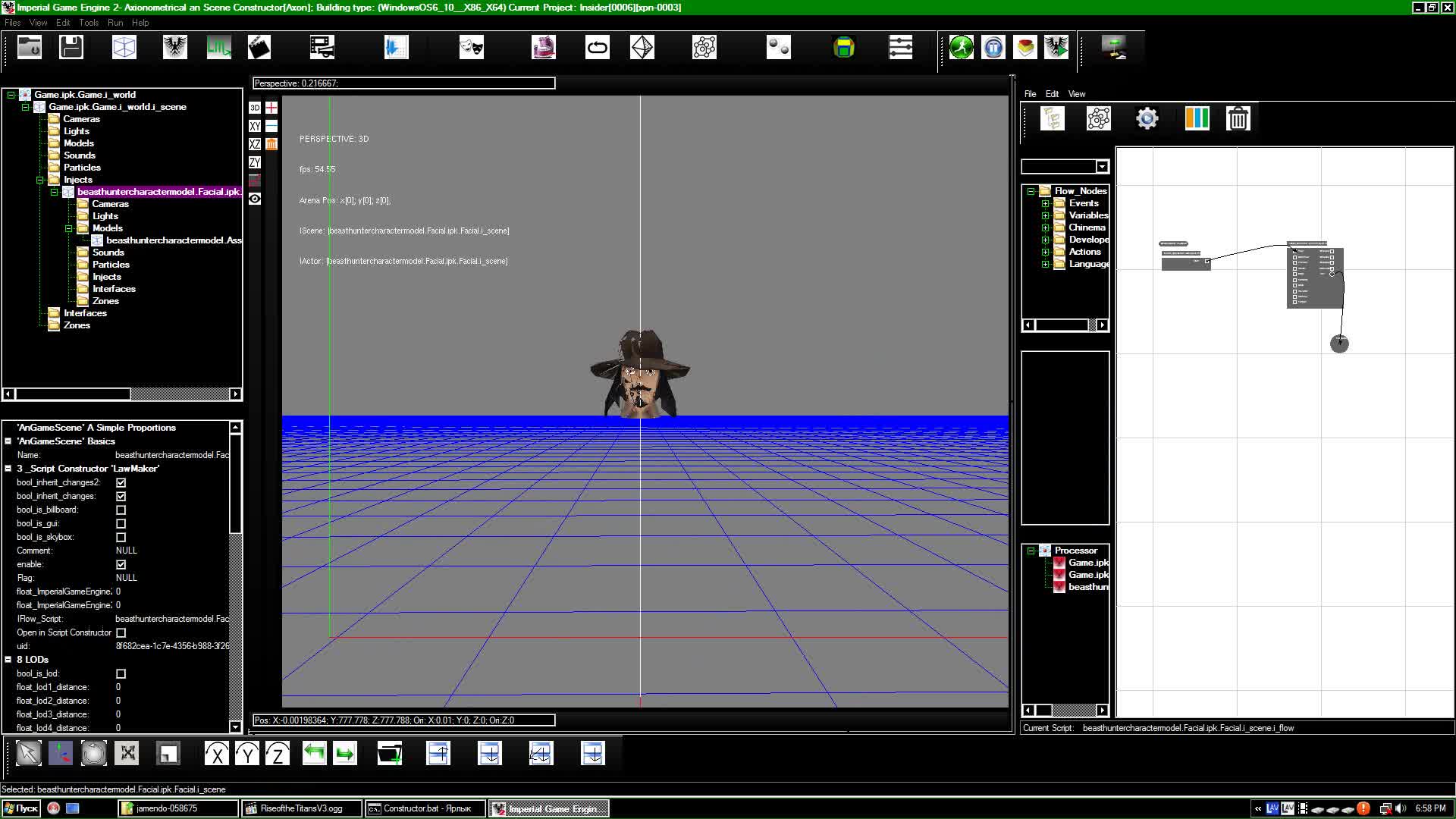 Imperial Game Engine 2 v47.2[7422] Character Muscles System; video - IndieDB