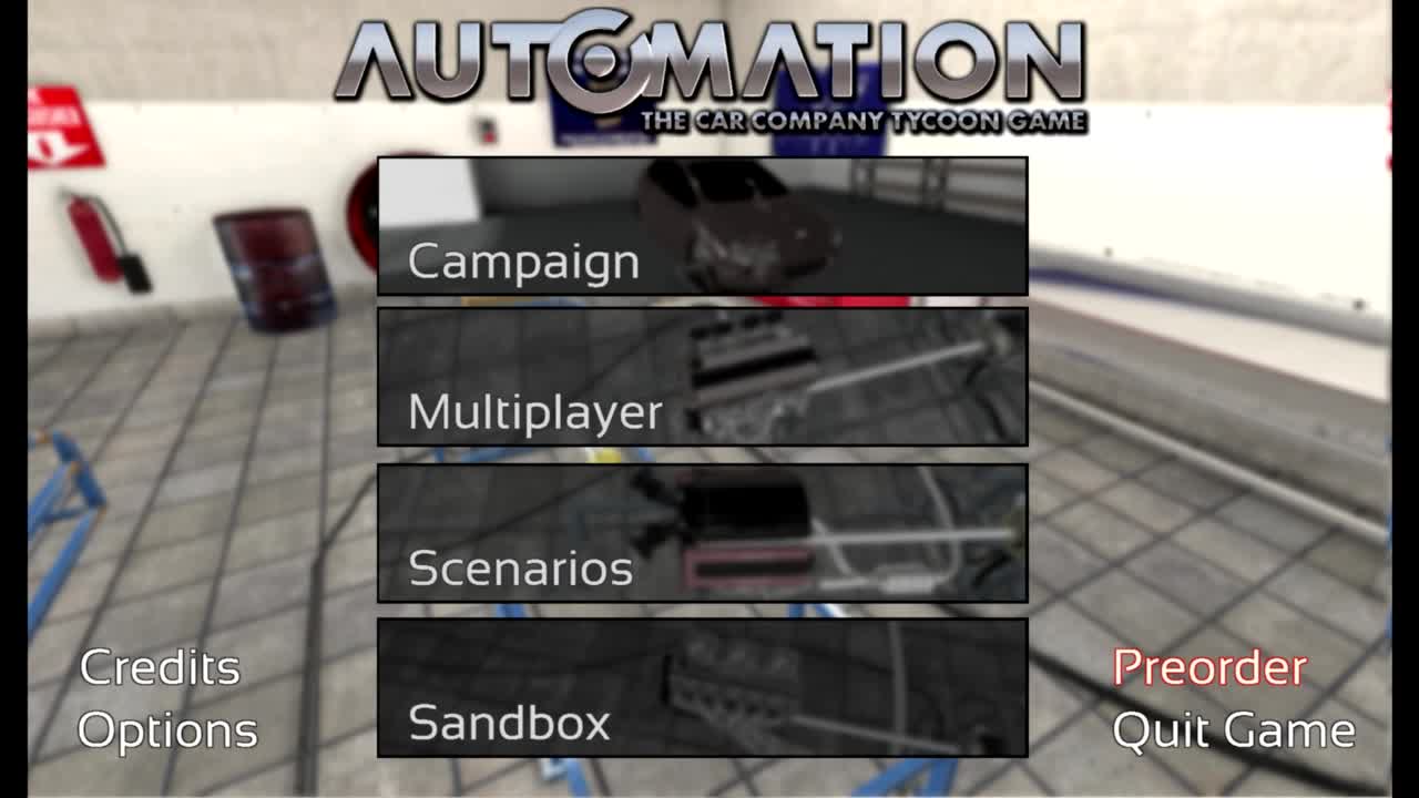 New UI for Main Menu video - Automation: The Car Company Tycoon Game ...