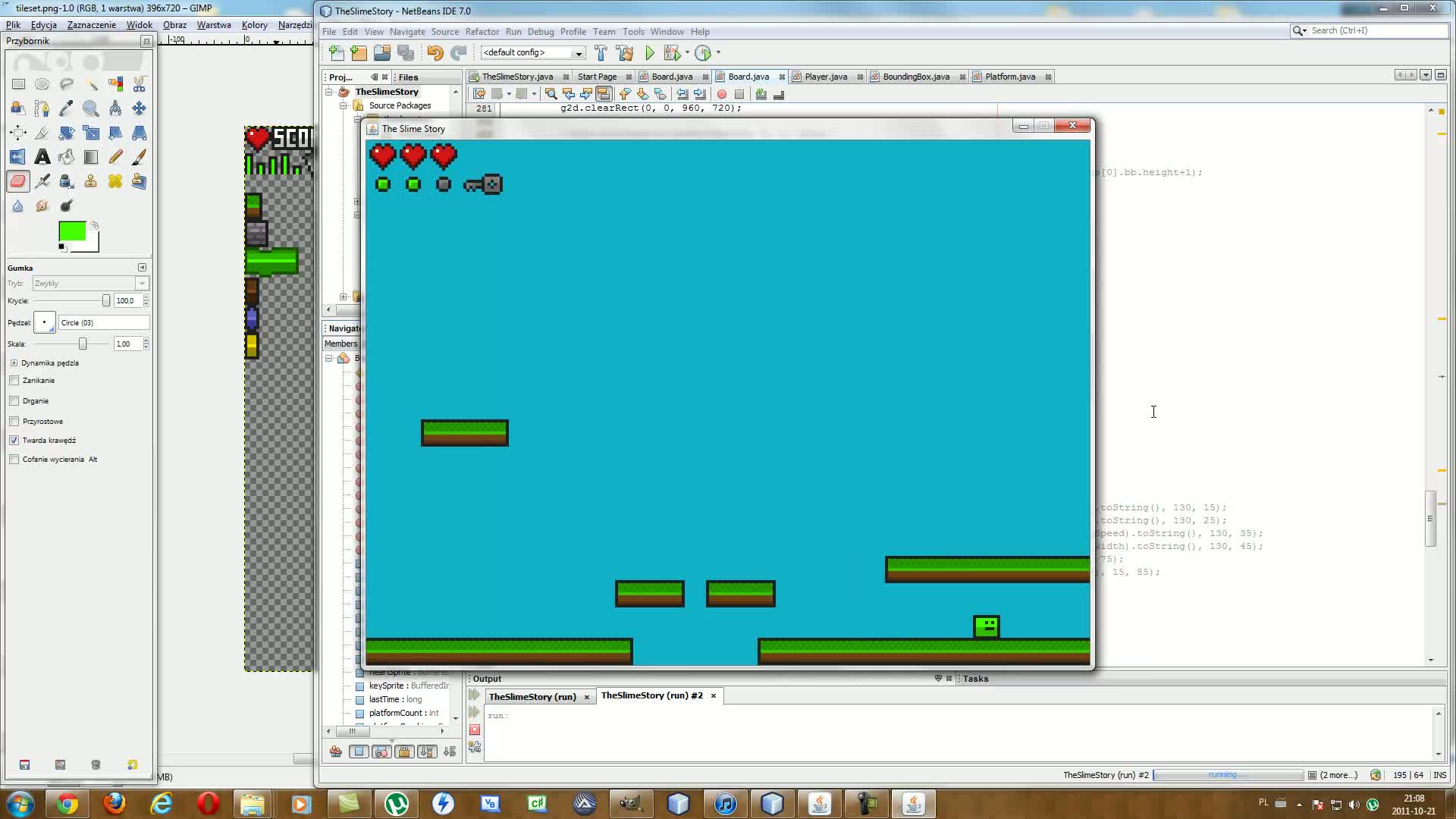 Dev-log #1 - Simple physics implemented video - The Slime Story - Indie DB