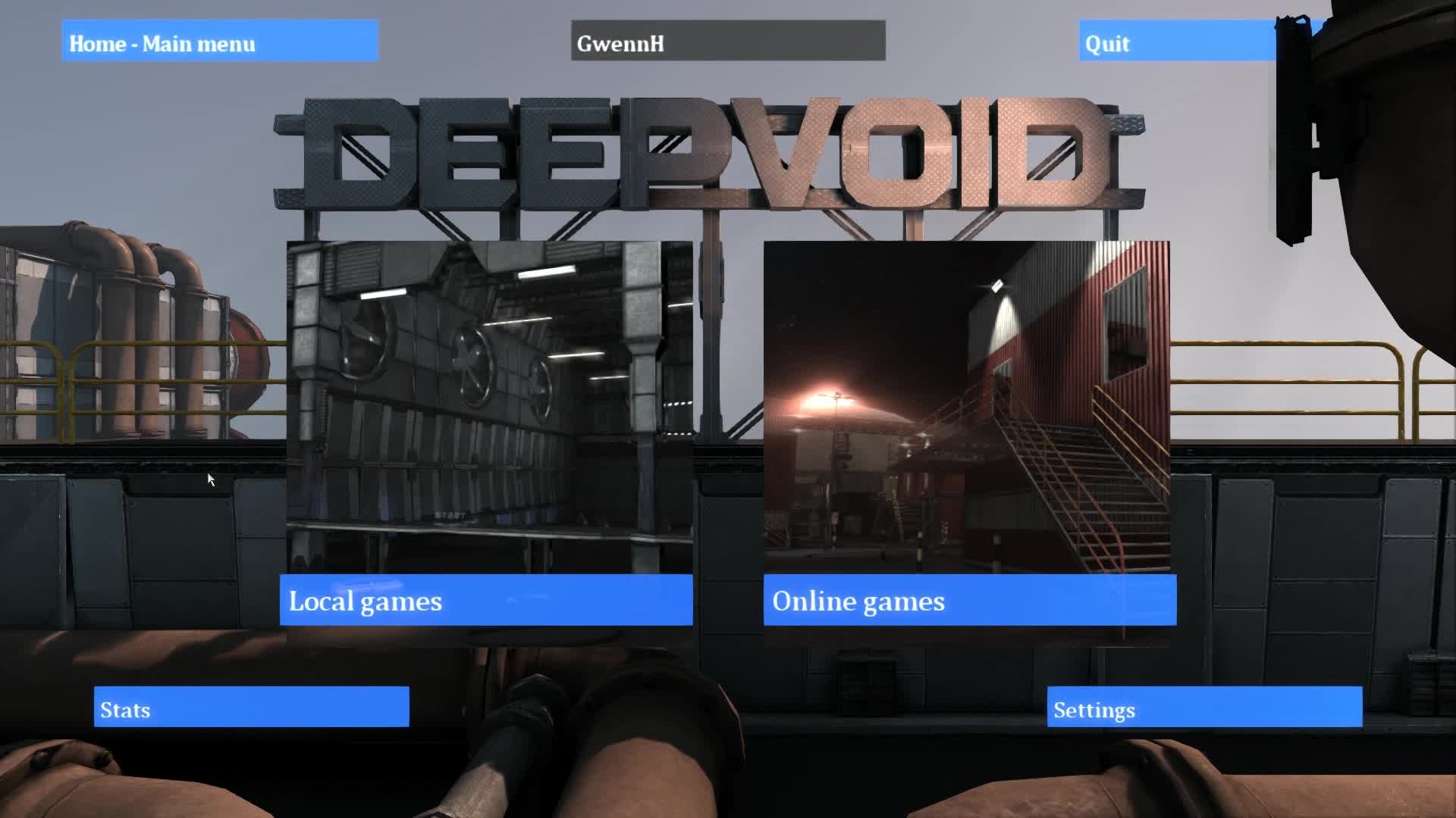 DeepVoid - Main menu video - ModDB