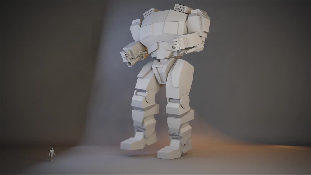 Ogre assault mech walking animation video - Exodus: Grand Melee - ModDB