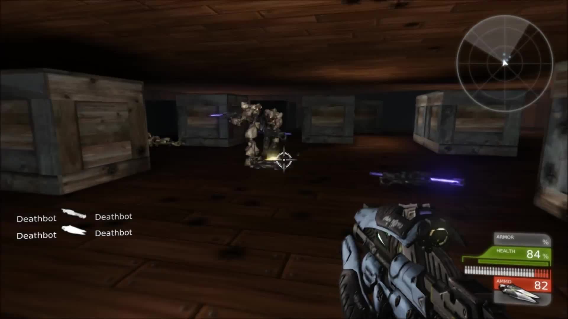 First look at Deathbot Arena. Map : Warehouse video - IndieDB