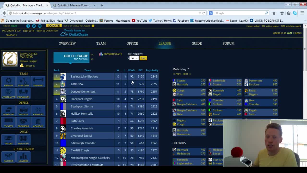 Quidditch Manager Weekly Update 01 video - IndieDB