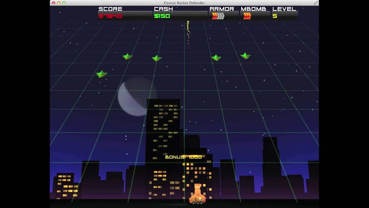 Cosmic Rocket Defender Alpha 0.05 video - IndieDB