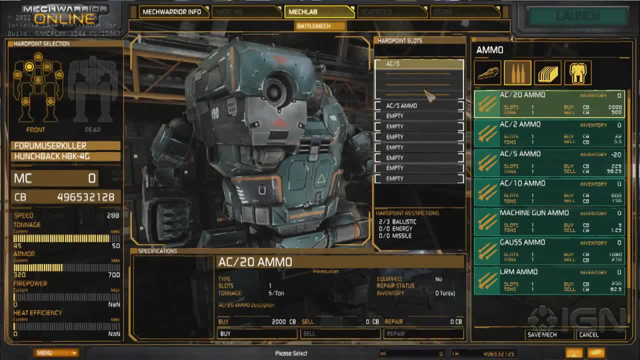 MWO Mechlab breakdown video - MechWarrior Online - ModDB