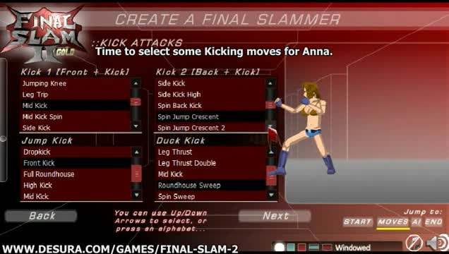 Create A Fighter Tutorial video - Final Slam 2 - IndieDB