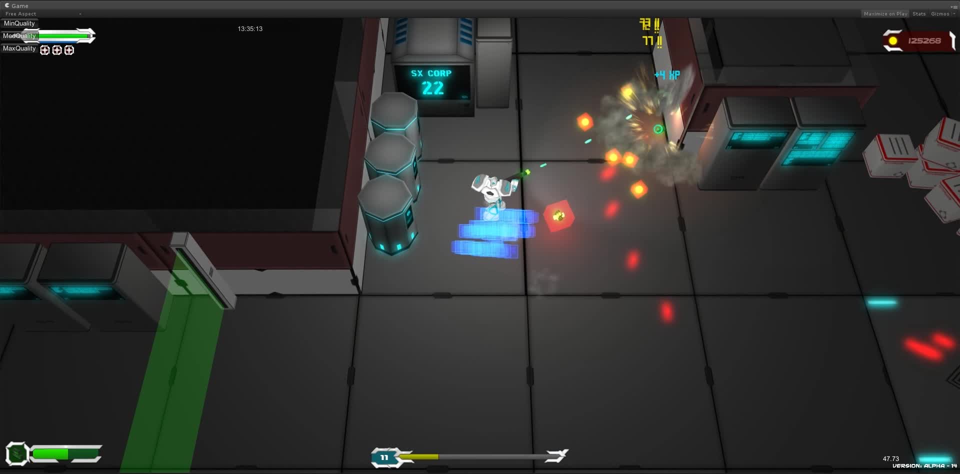 Sector X - Weapon drop ,grade test video - IndieDB