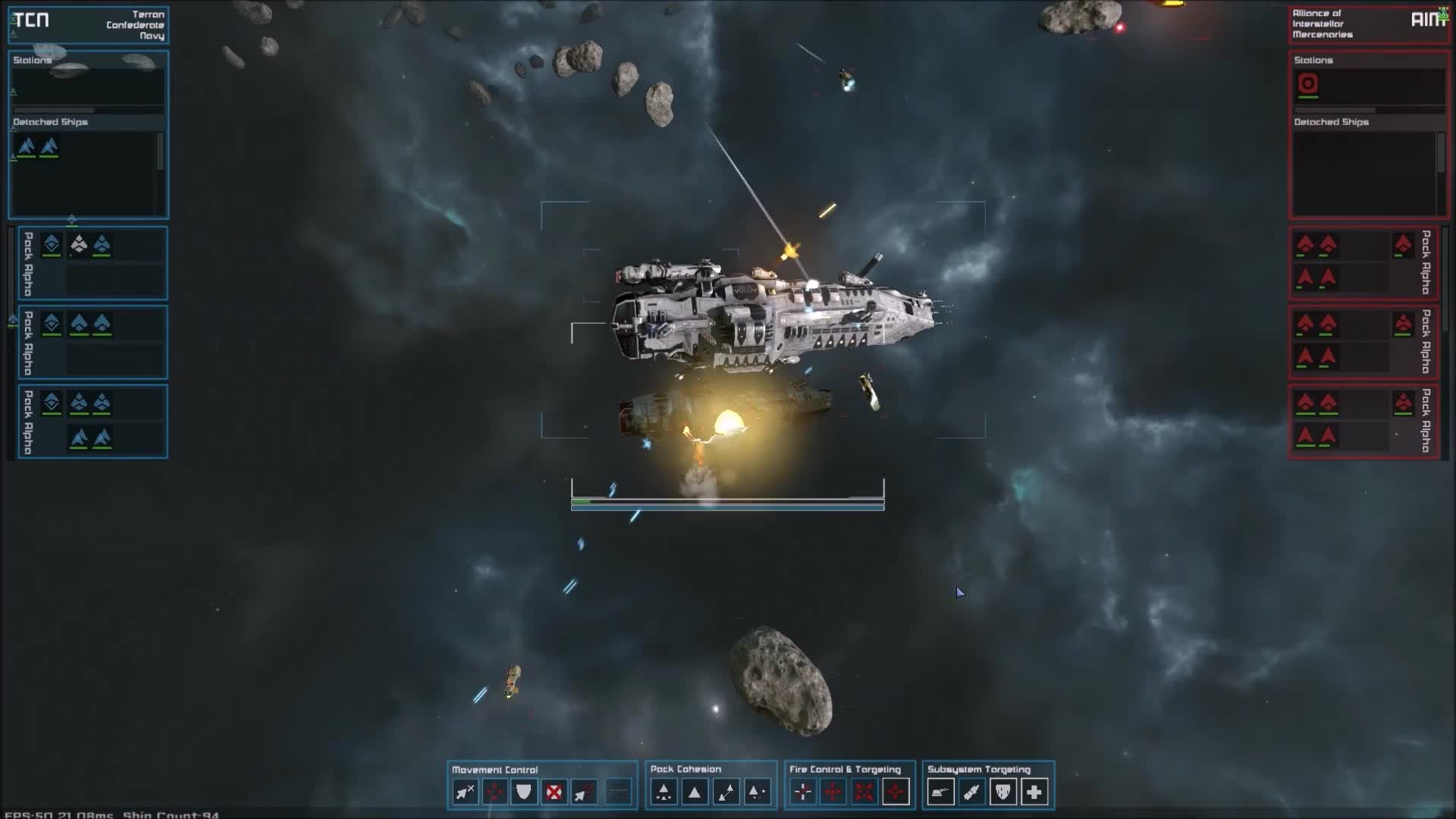 UI demo, new explosions, new carrier, new impacts video - Shallow Space - Mod DB