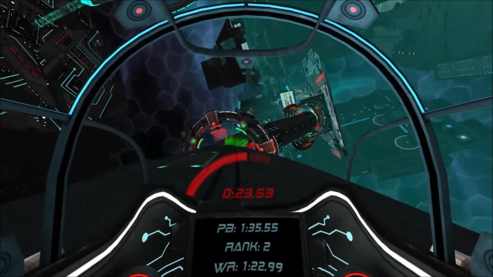 Radial-G - VR cockpit look around & 2D gameplay video - IndieDB