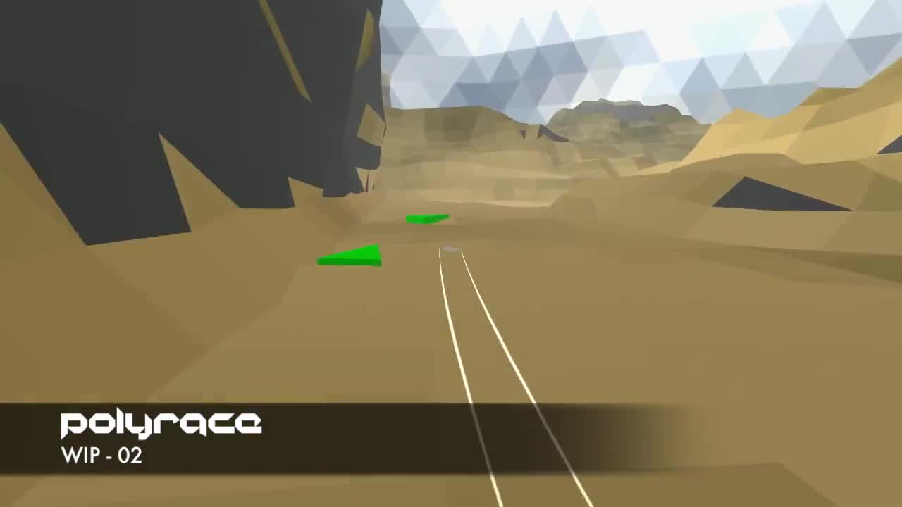 WIP 02 - Gameplay and racer physics video - PolyRace - IndieDB