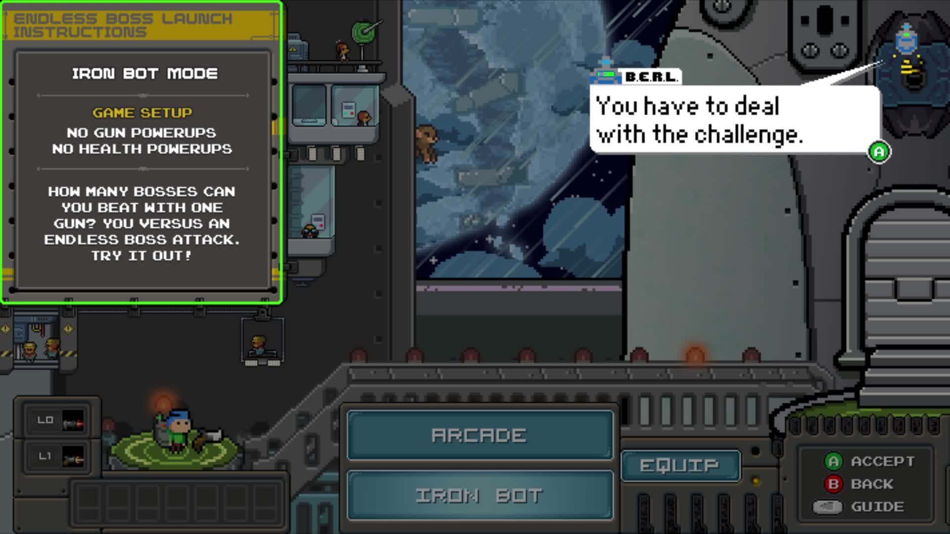 Boss 101 Game Intro with BERL 06 - Endless Boss Mode video - IndieDB