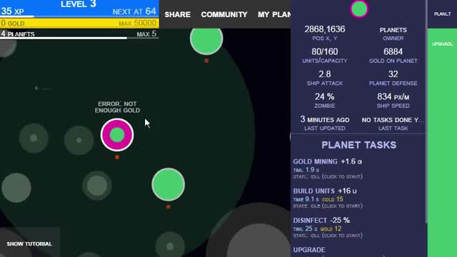 Planets Multiplayer: Tutorial video - IndieDB