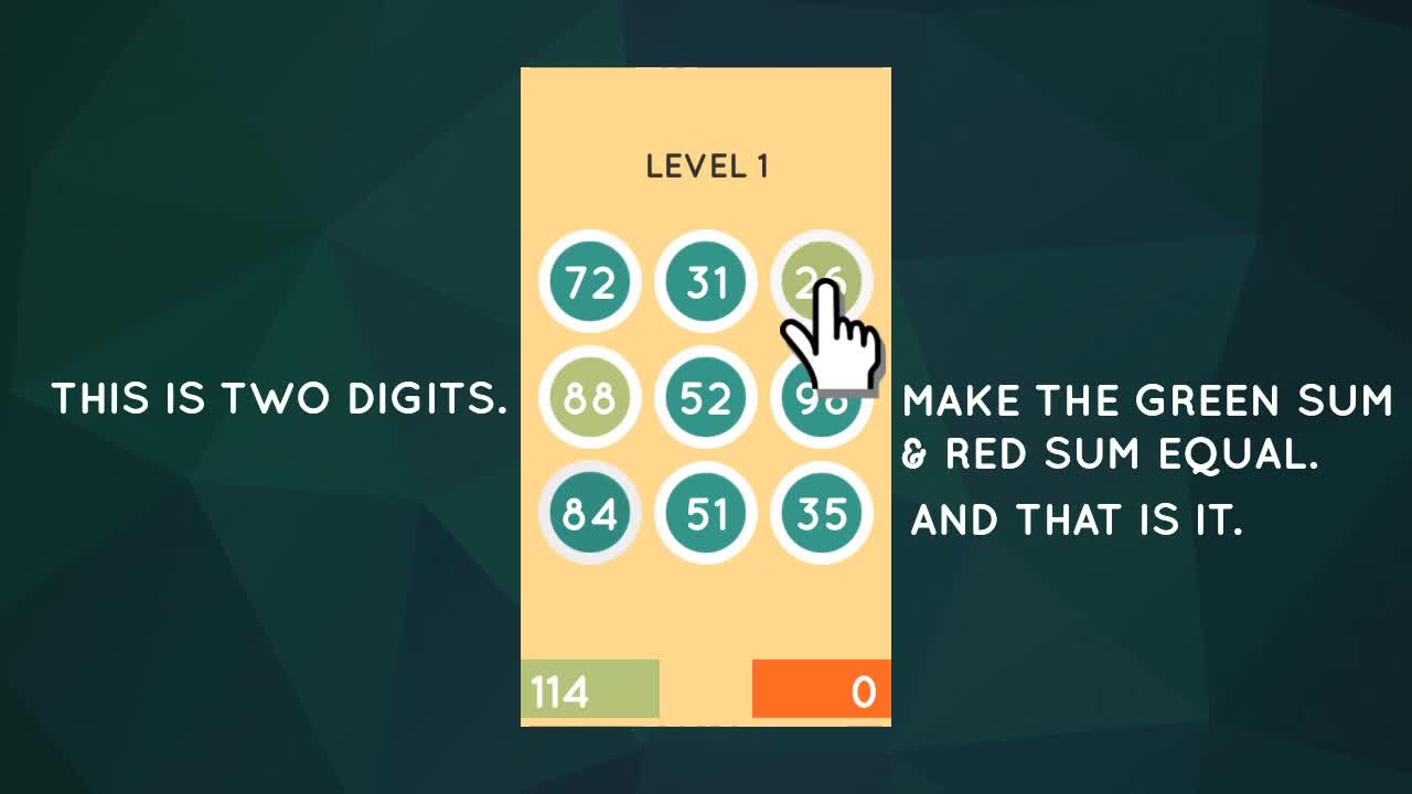 "Two Digits" - the number puzzle game trailer video - IndieDB