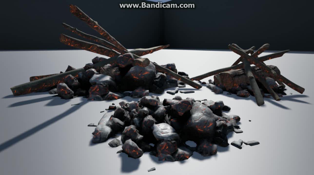 Burning wood and ash pile video - Diverted - Indie DB