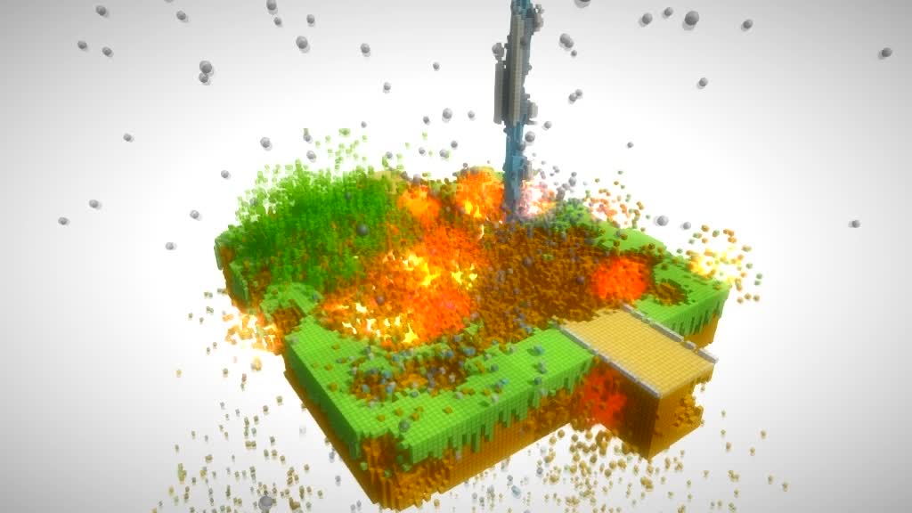 Terrain + structure destruccion video - Marching creatures - Indie DB