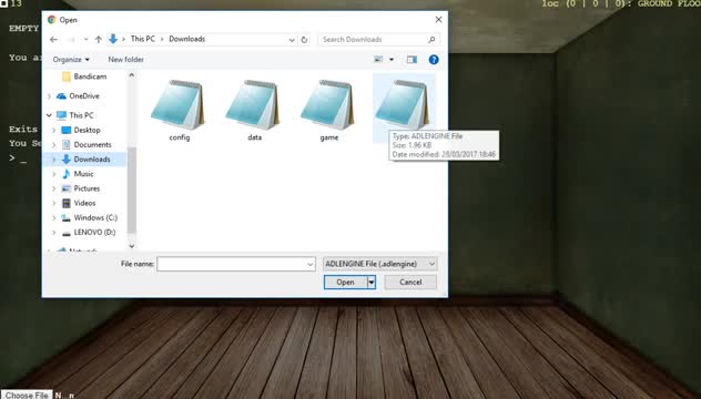 Import Game - Adlengine Text Adventure Engine video - IndieDB