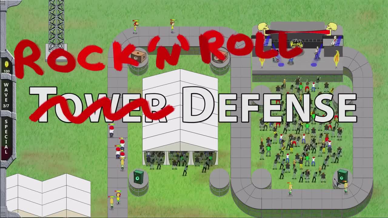 Rock 'N' Roll Defense - Trailer video - IndieDB