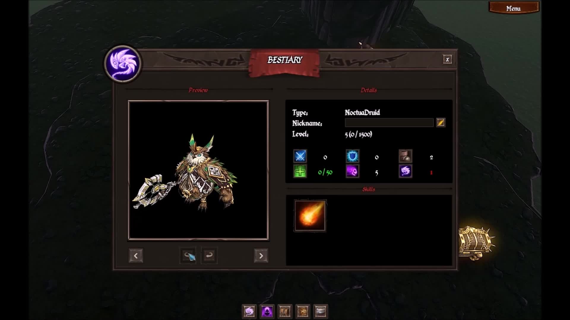 Monster Stats Screen video - Beastmancer - IndieDB