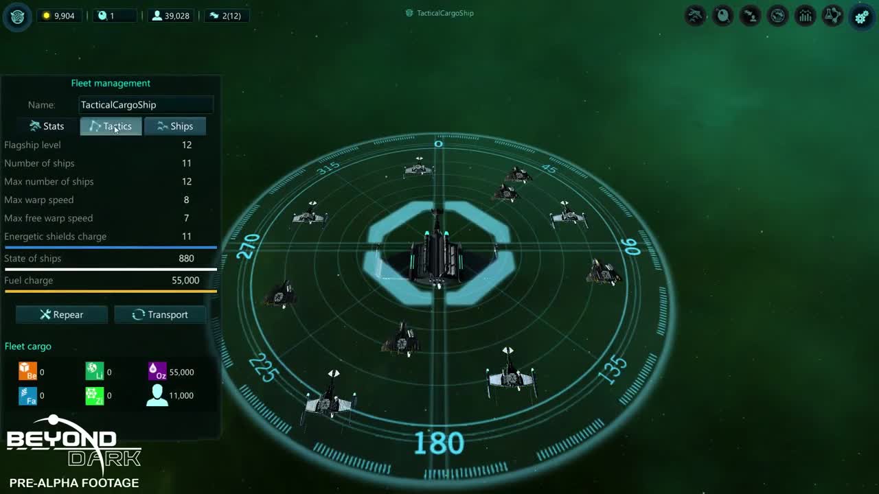 Fleet Management Preview - Battle Formation video - Outscape - IndieDB