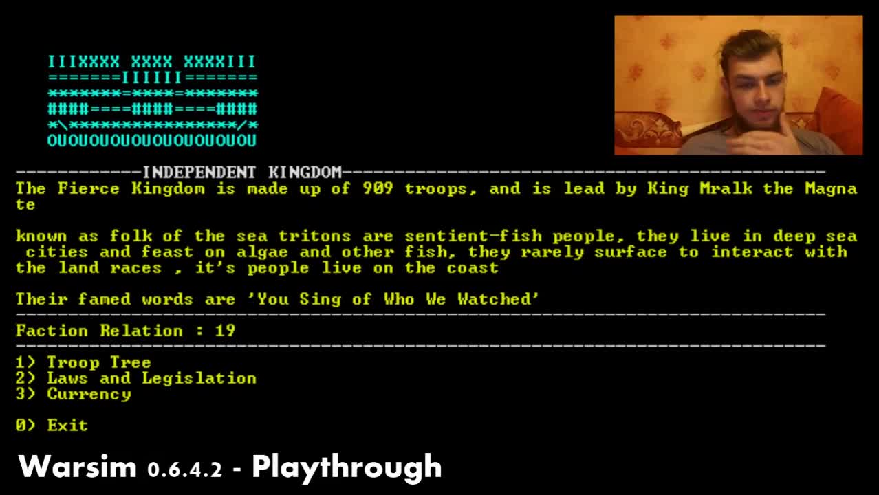 Warsim - 0.6.4.2 Playthrough video - ModDB