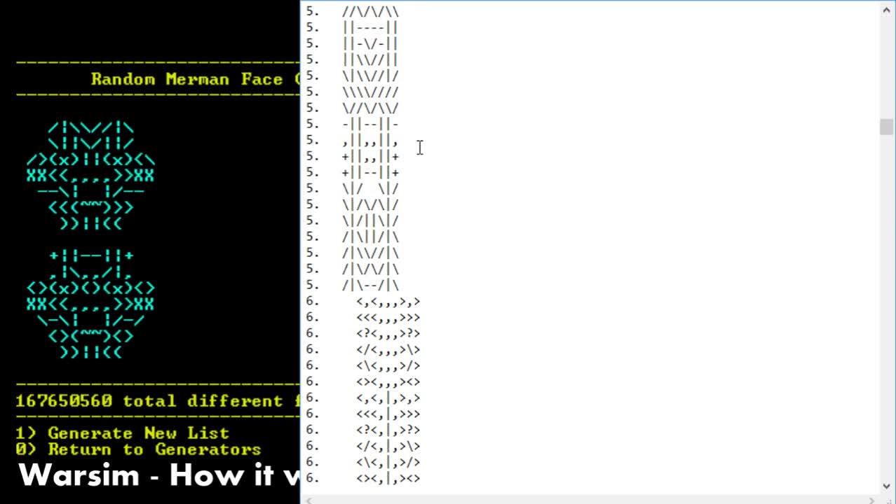 Warsim - How It Works - Face Generation video - IndieDB