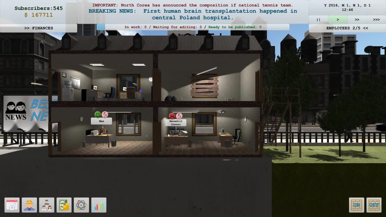 News Tycoon Trailer # 1 video - IndieDB