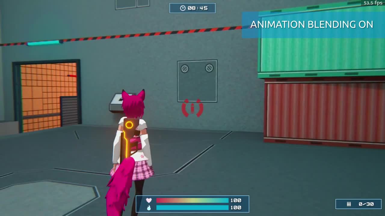 KITSUNETSUKI project: animation blending #Panda3D video - ModDB