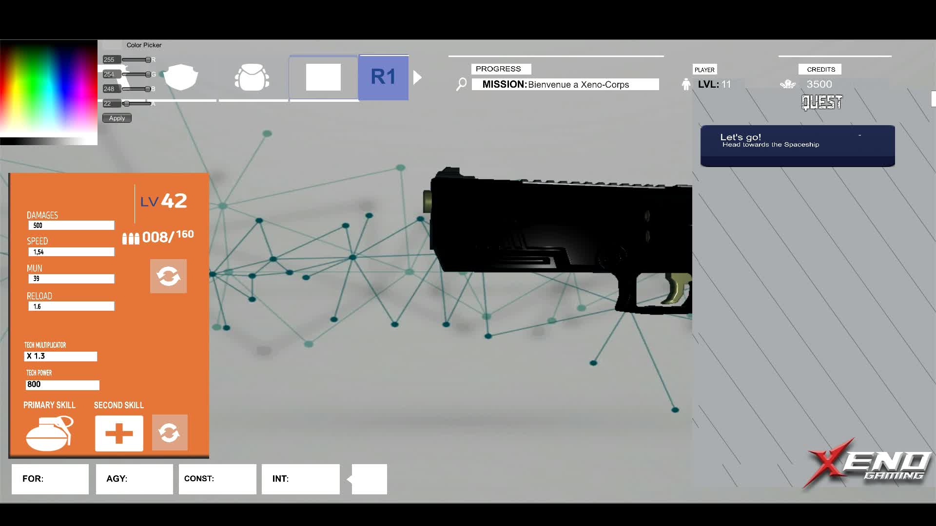 Xeno Time Inception Change UI Color video - ModDB
