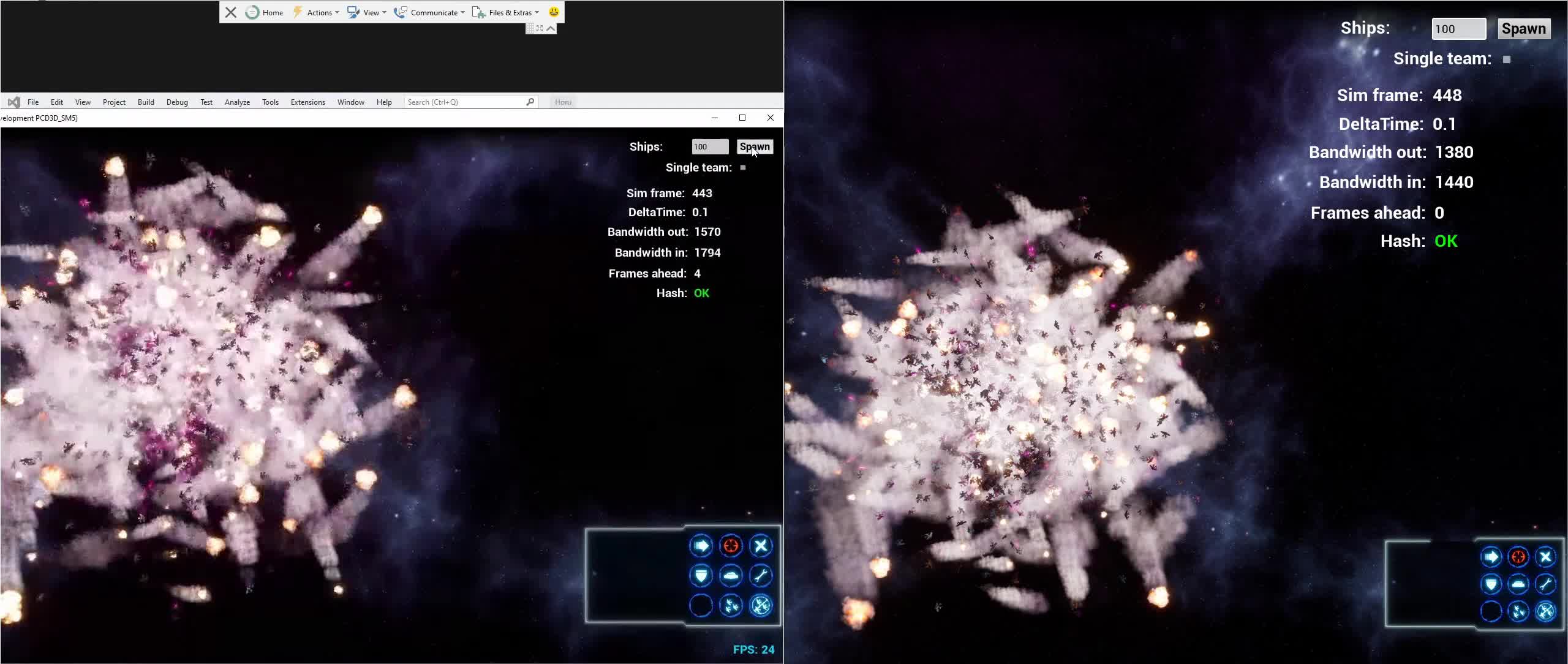 Deterministic Lockstep P2P Multiplayer in UE4 video - HORU - IndieDB