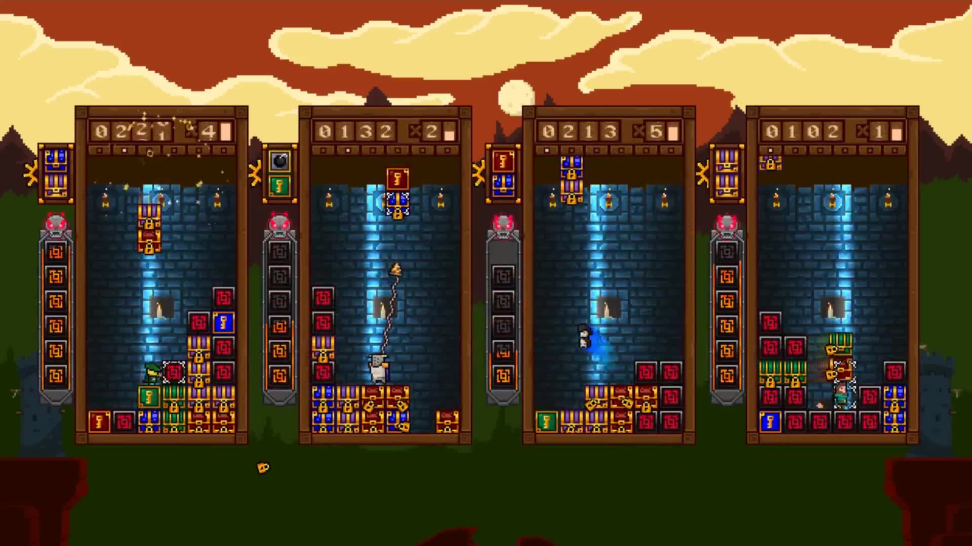 Treasure Stack 4-Player Versus Gameplay video - IndieDB