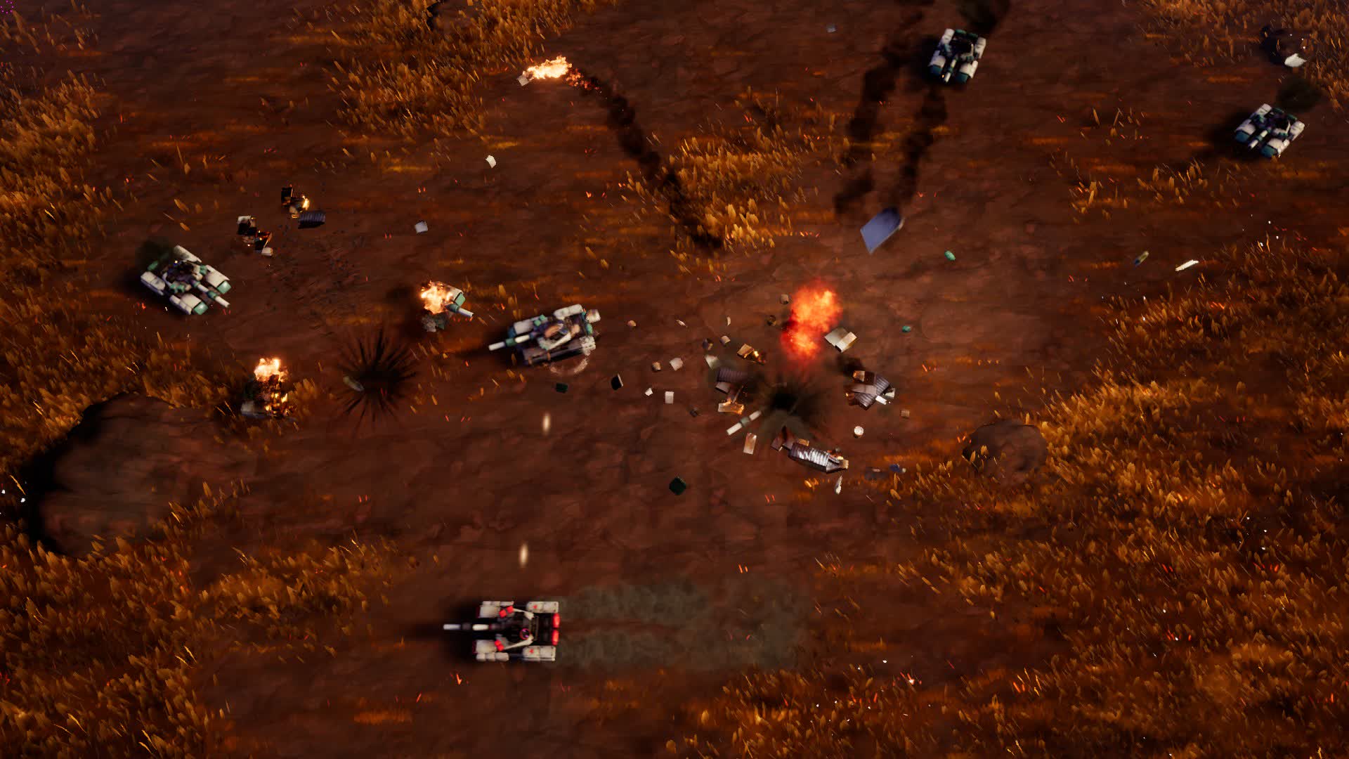 Top down view tank destructions video - IndieDB