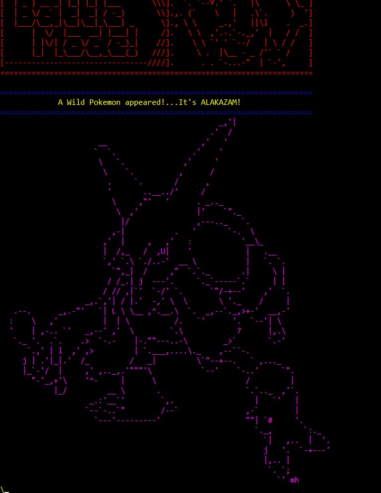 Pokemon ASCII Battle Game! Trailer video - ModDB