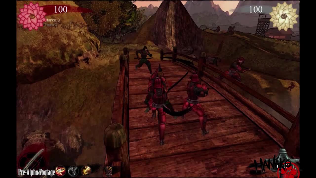 Battle Gameplay Pre-Alpha Footage (PAX 2014) video - Hanako: Honor ...