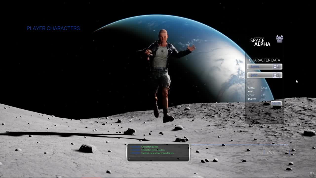 The Character Selection Screen #UnrealEngine video - CS: Space Alpha - IndieDB