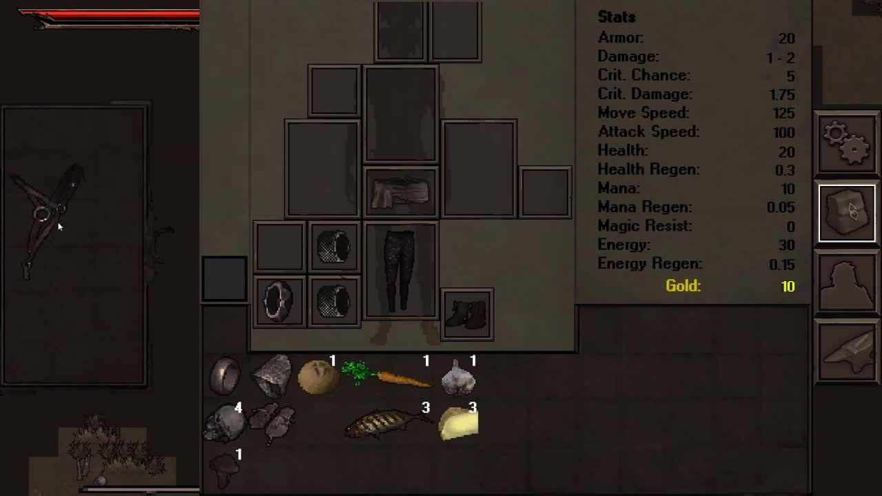 The Wanderer - Devlog #7: Stats, Tooltips, Rarities video - IndieDB