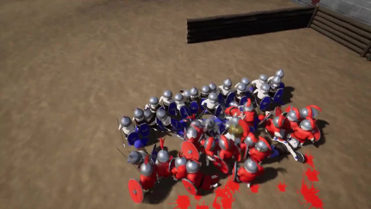 Spearmen Battle Formation. Test of New Unit in Shi video - Shieldwall ...