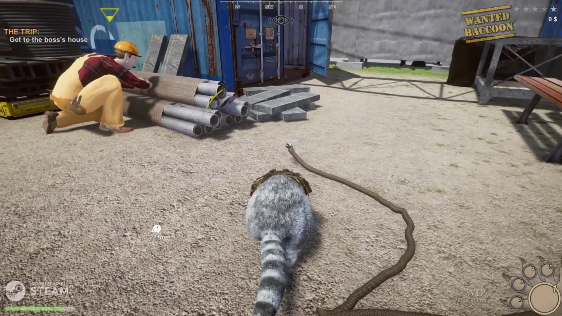 Wanted Raccoon - traps in the game video - IndieDB