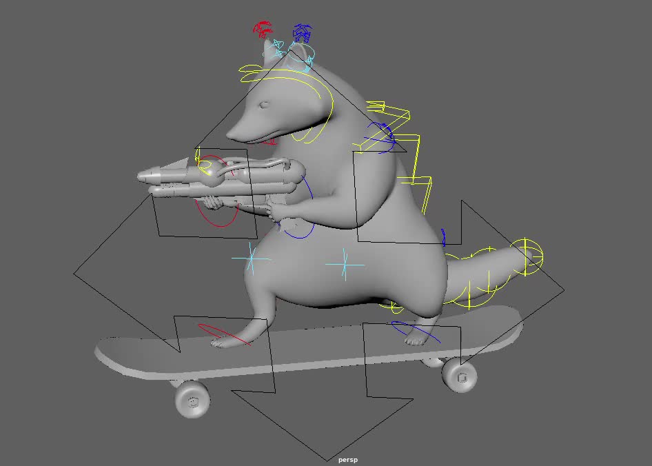 New Raccoon's animations on skate! video - IndieDB